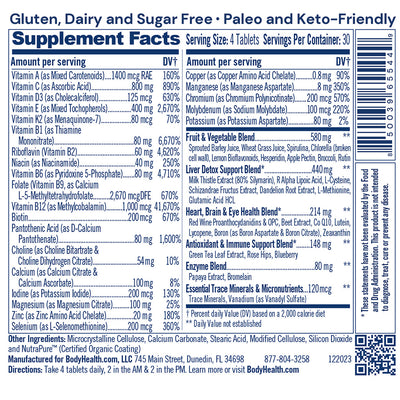 Multi Complete Plant Based Vegan Full Spectrum - BodyHealth.com LLC