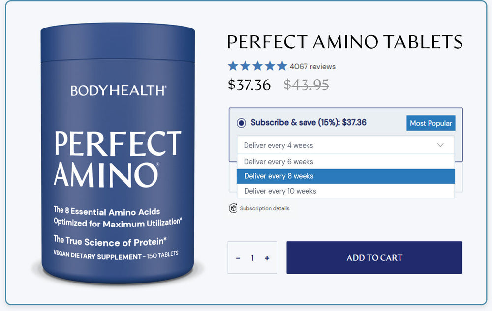 BodyHealth Subscriptions | Save 15% off and free shipping forever ...