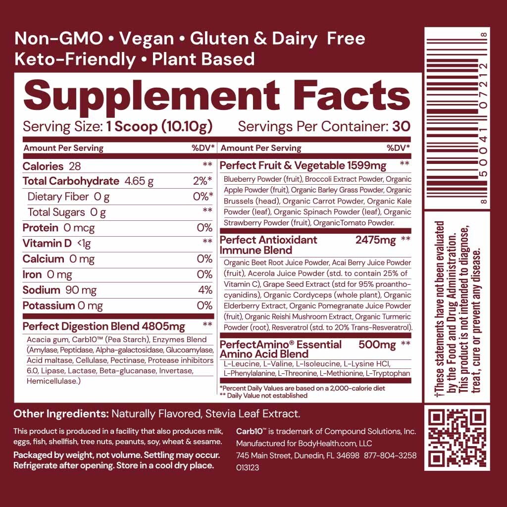 Reds Organic Phytonutrient & Superfood Drink Powder - BodyHealth.com LLC