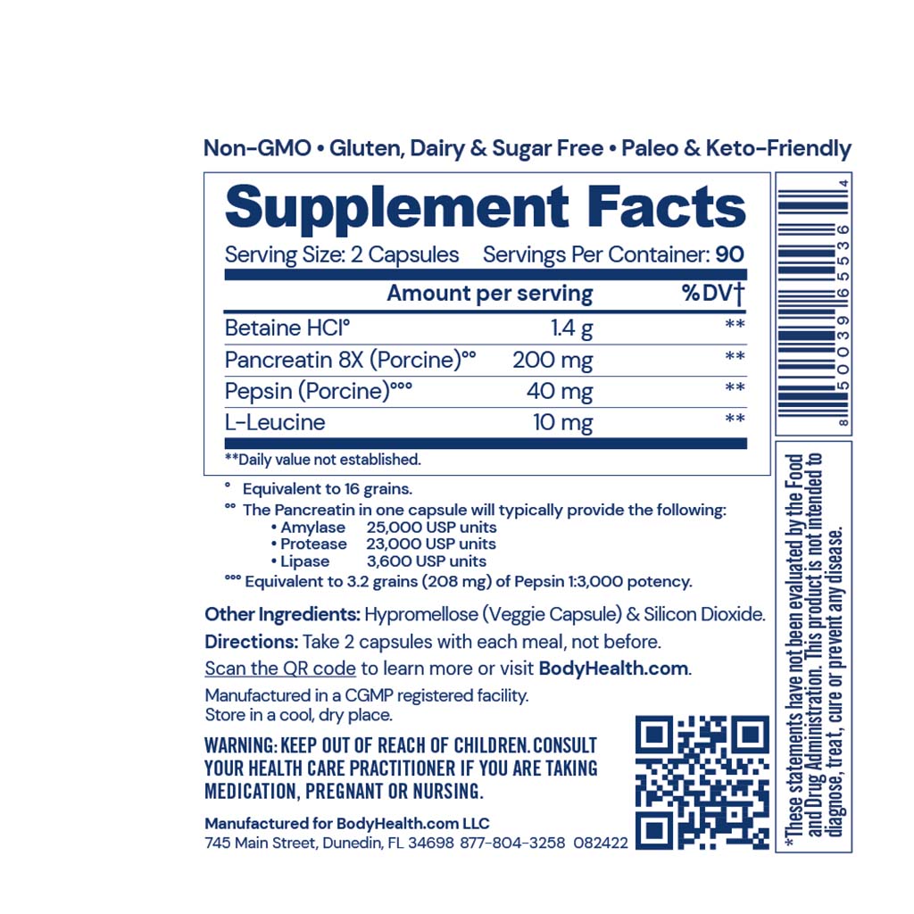 Digestive Enzymes - BodyHealth.com LLC