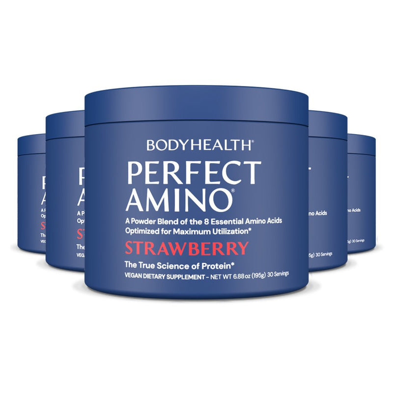 PerfectAmino EAA BCAA Essential Amino Acid Natural Lime Drink Powder ...