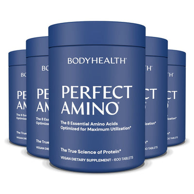 PerfectAmino 8 Essential Amino Acids EAA All-Natural 150ct Bottle BCAA - BodyHealth.com LLC